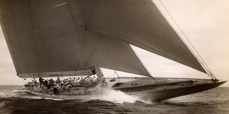 J Class Sailboat, 1934 (detail) - obrazarna.cz