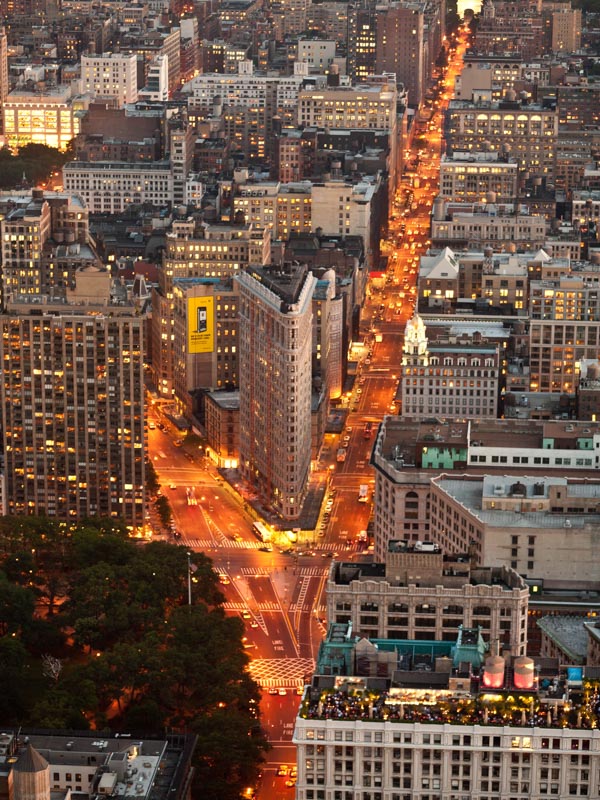 Aerial view of Flatiron Building, NYC - obrazarna.cz